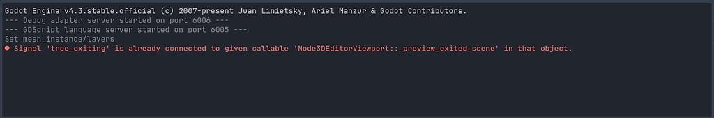 Signal 'tree_exiting' is already connected - Help - Godot Forum