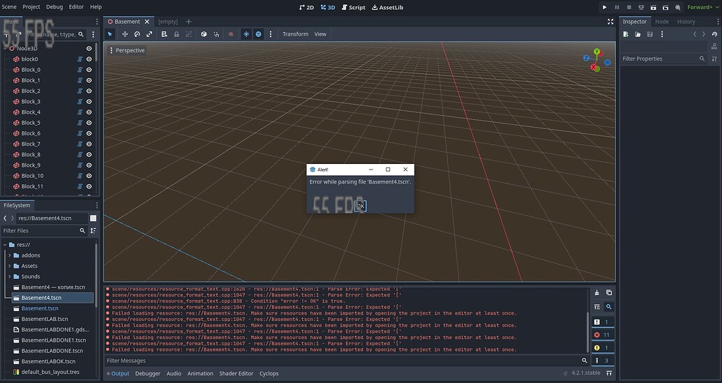 Error Scene File Appears To Be Invalid Corrupt Help Godot Forum