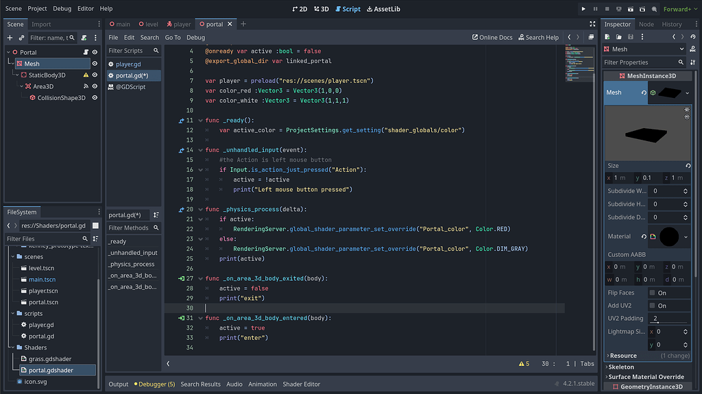 _on_area_3d_body_entered signal acts weird with boolean - Programming - Godot Forum