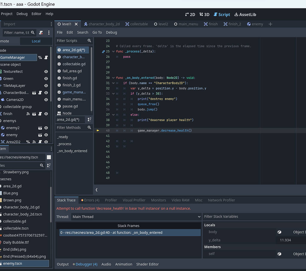 Cannot add function - Help - Godot Forum