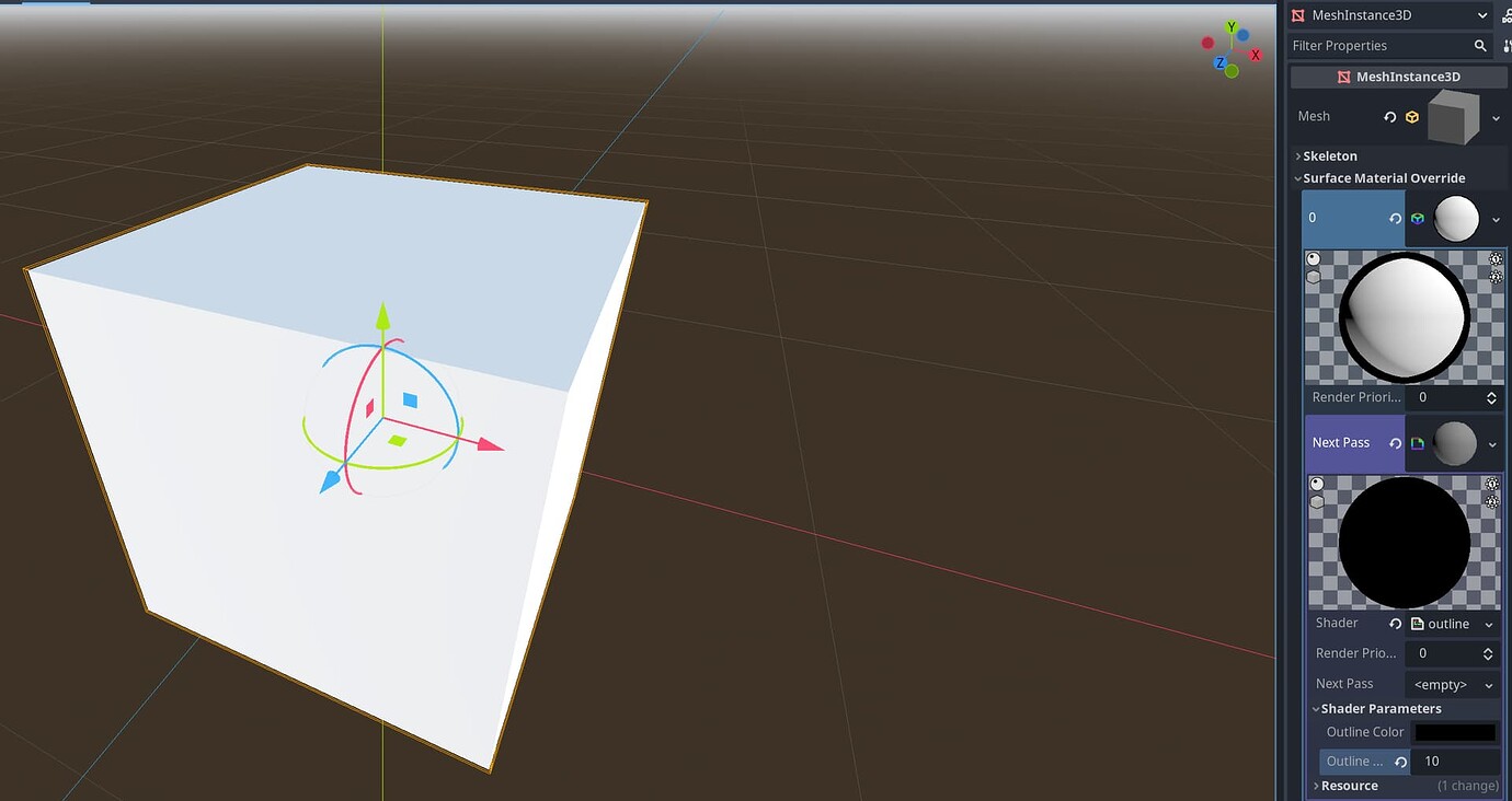 Outline shader for 3d - Shaders - Godot Forum