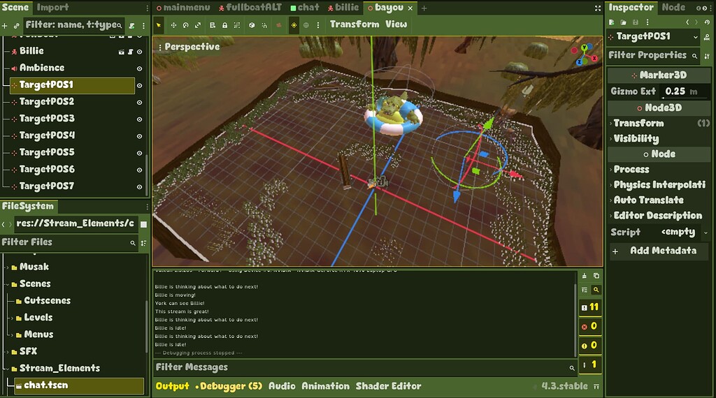 Randomly moving up, around and under a navigation mesh - Help - Godot Forum