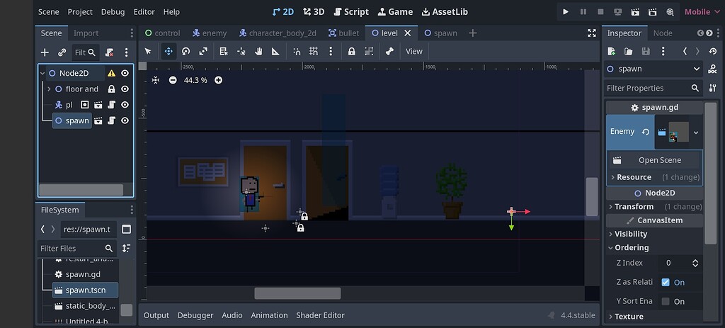 Spawn enemy breaks game - Help - Godot Forum