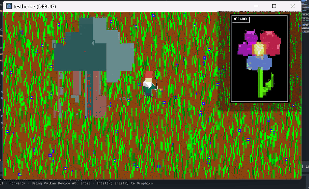 Looking for Guidance: A Consistent Pixelated Grass Field with Flowers ...