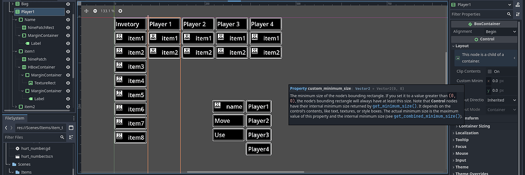 How to set a minimum size to a control node? - Help - Godot Forum