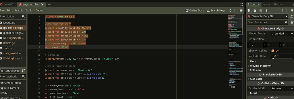 @export not working as expected, variables not appearing in Inspector - Help - Godot Forum
