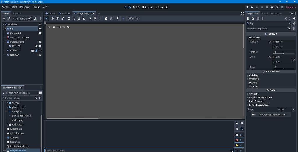 Gray screen after trying to focus on an object - Help - Godot Forum