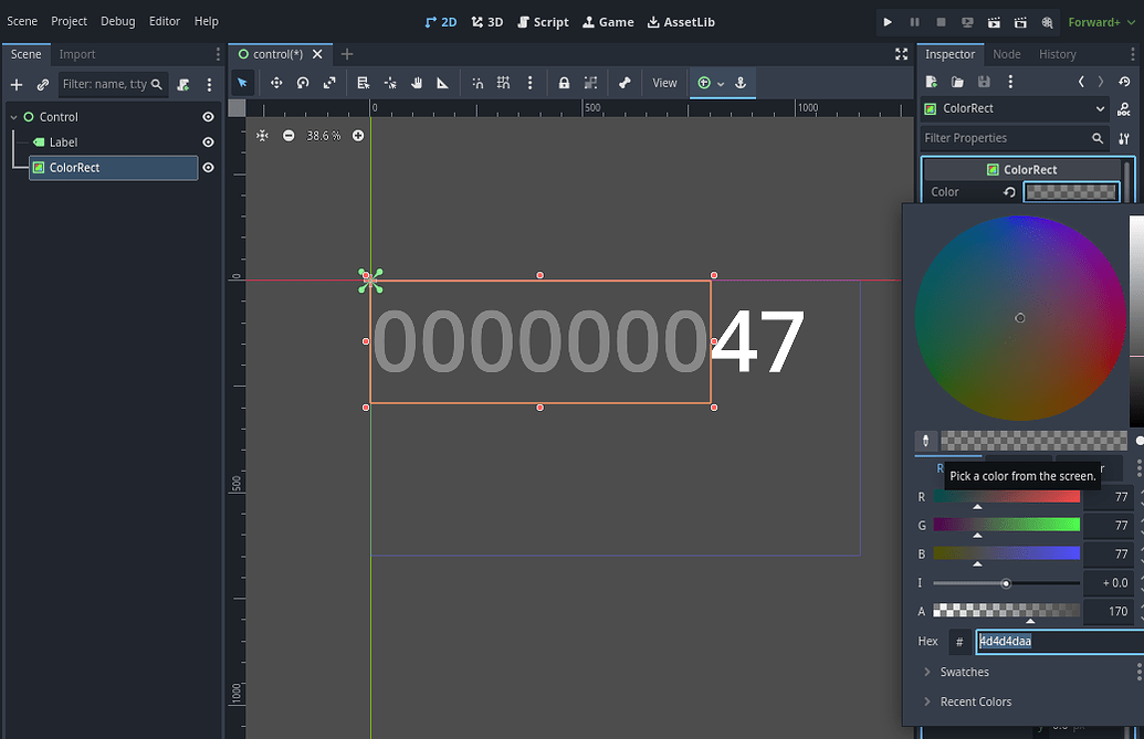 Dual-Colored Score HUD - Help - Godot Forum