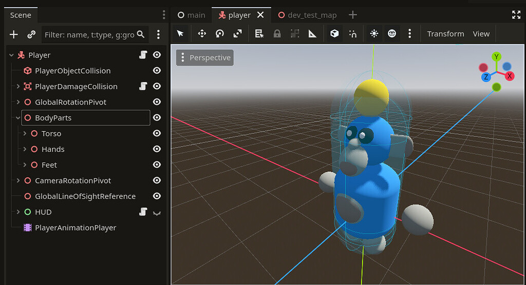 How do I convert player input direction into player model rotation? - Help - Godot Forum