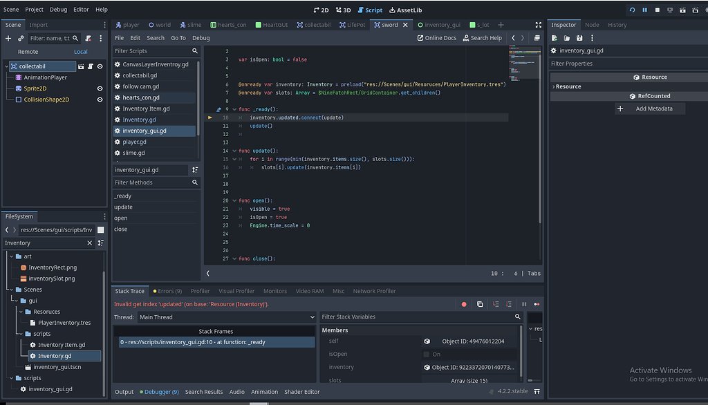 Invalid get index. Please help - Help - Godot Forum Invalid get index. Please help - Help - Godot Forum