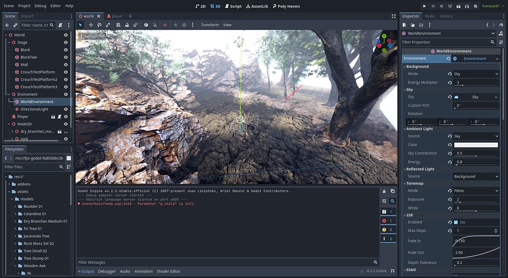 Showcase My 3d world + Need HELP...! - Help - Godot Forum