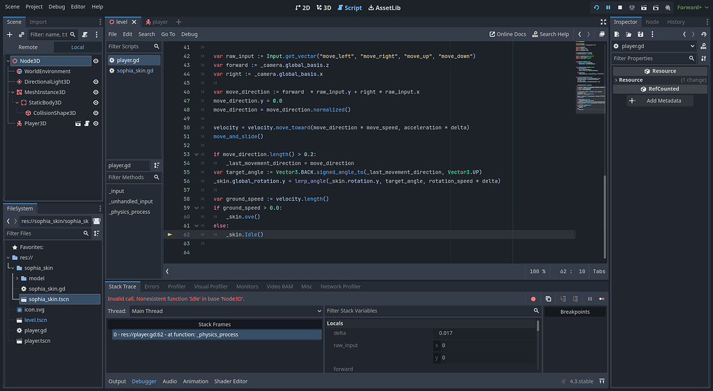 Invalid call - Nonexistent function for animations - Help - Godot Forum