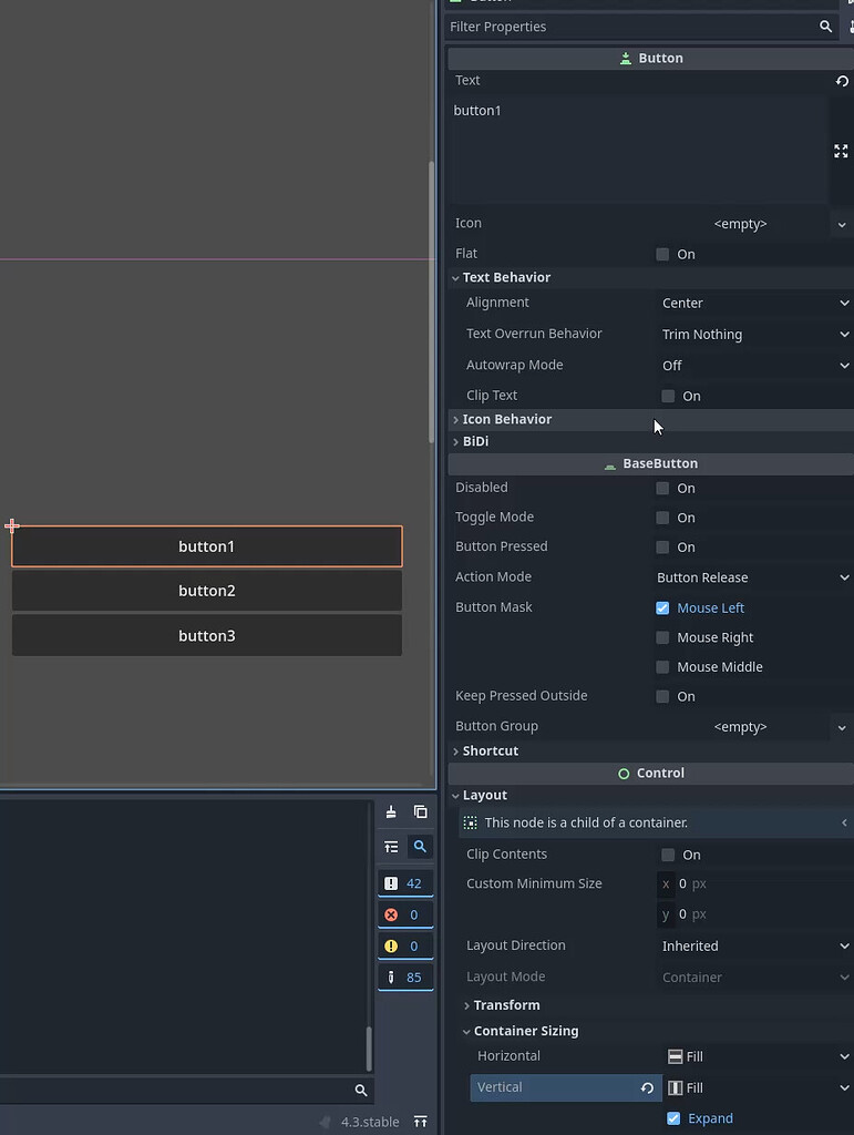 Button "Clip Text" - doesn't work / does nothing - UI - Godot Forum