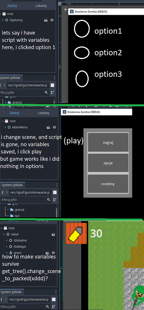 Variables after get_tree.change_scene - Help - Godot Forum