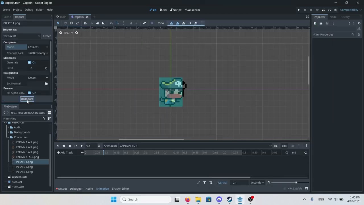 Disappearing Mipmaps After Selecting Sprite - Archive - Godot Forum