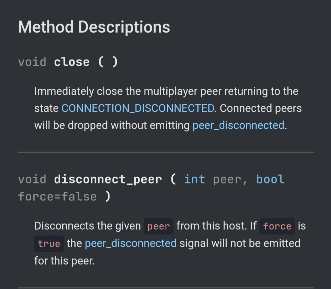 Setting multiplayer_peer to null when peer disconnects crashes client - Networking - Godot Forum