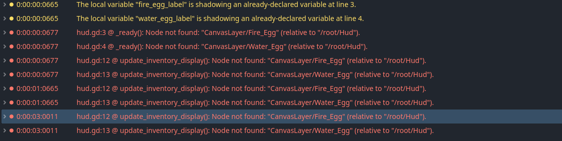 Issue with Accessing Label Nodes in HUD Scene - Help - Godot Forum