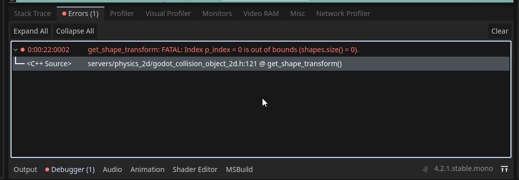 The project is crashing - Help - Godot Forum