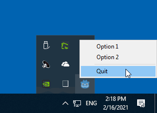 Minimized to system tray - Help - Godot Forum