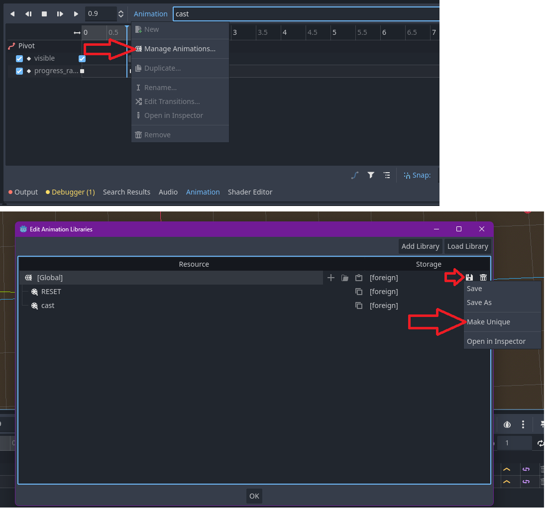 Can I override an animation in an inherited scene? - Animation - Godot Forum