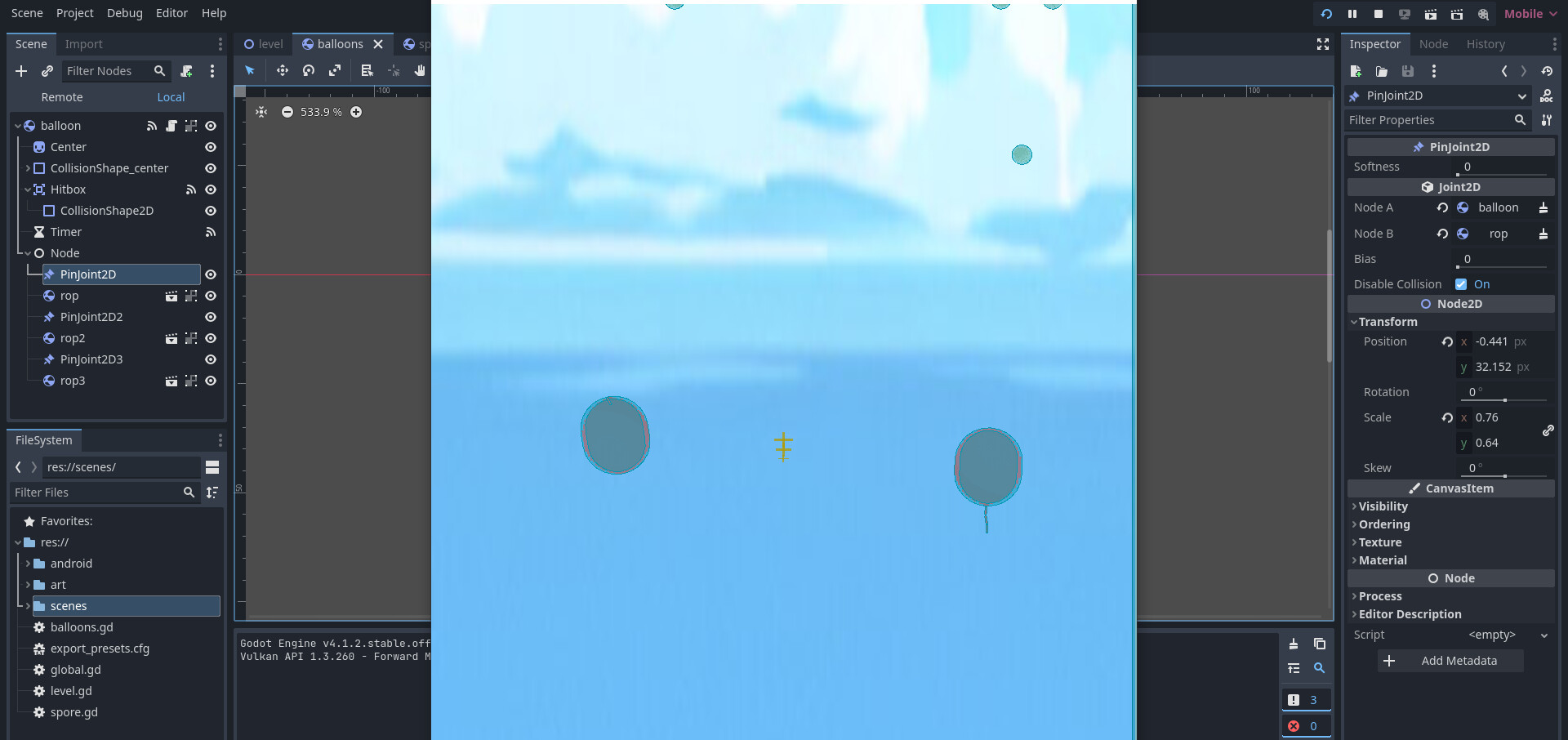 Problems with duplicate and pinjoint2d - Help - Godot Forum