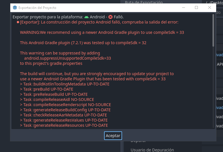 Android project construction failed. HELP! - Help - Godot Forum