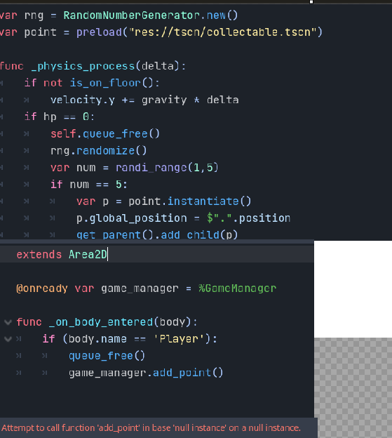 Attempt To Call Function Addpoint In Base Null Instance On A Null Instance Help Godot Forum 8625