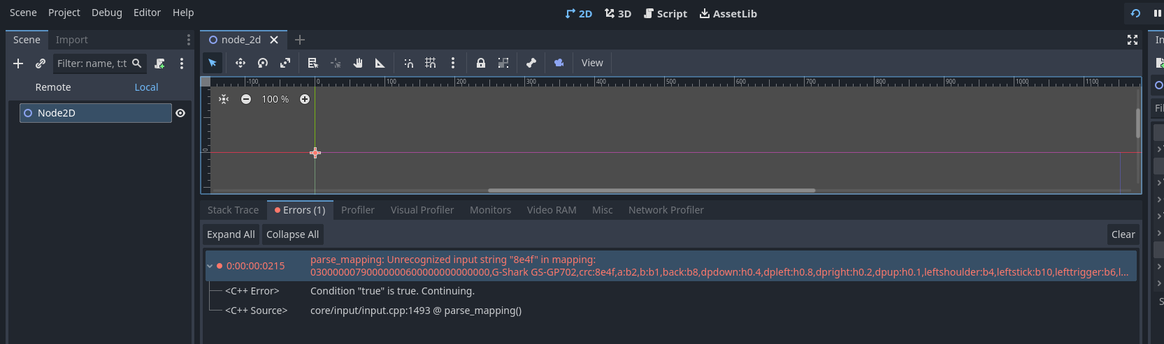 Parse_mapping: Unrecognized input string Parse_mapping: Unrecognized input string