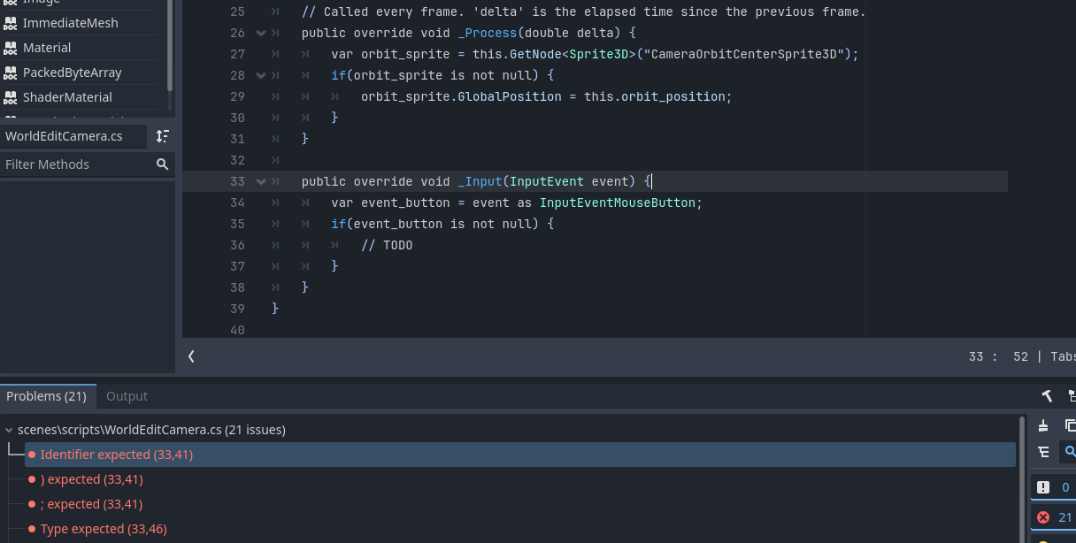C# question: What is the equivalent to GDScript's "func _input(event)"? - Programming - Godot Forum