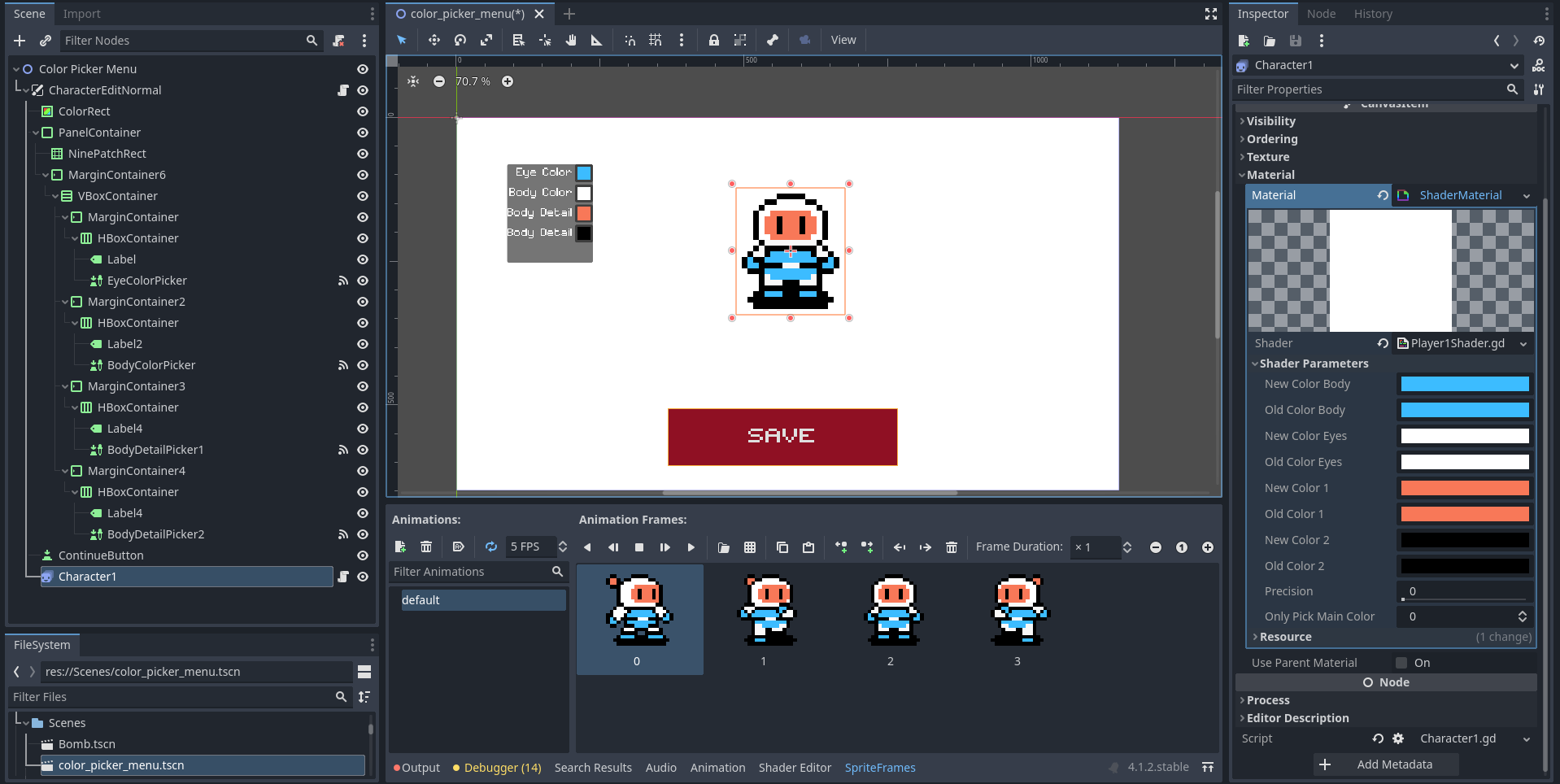 Character customization via Shader - Help - Godot Forum