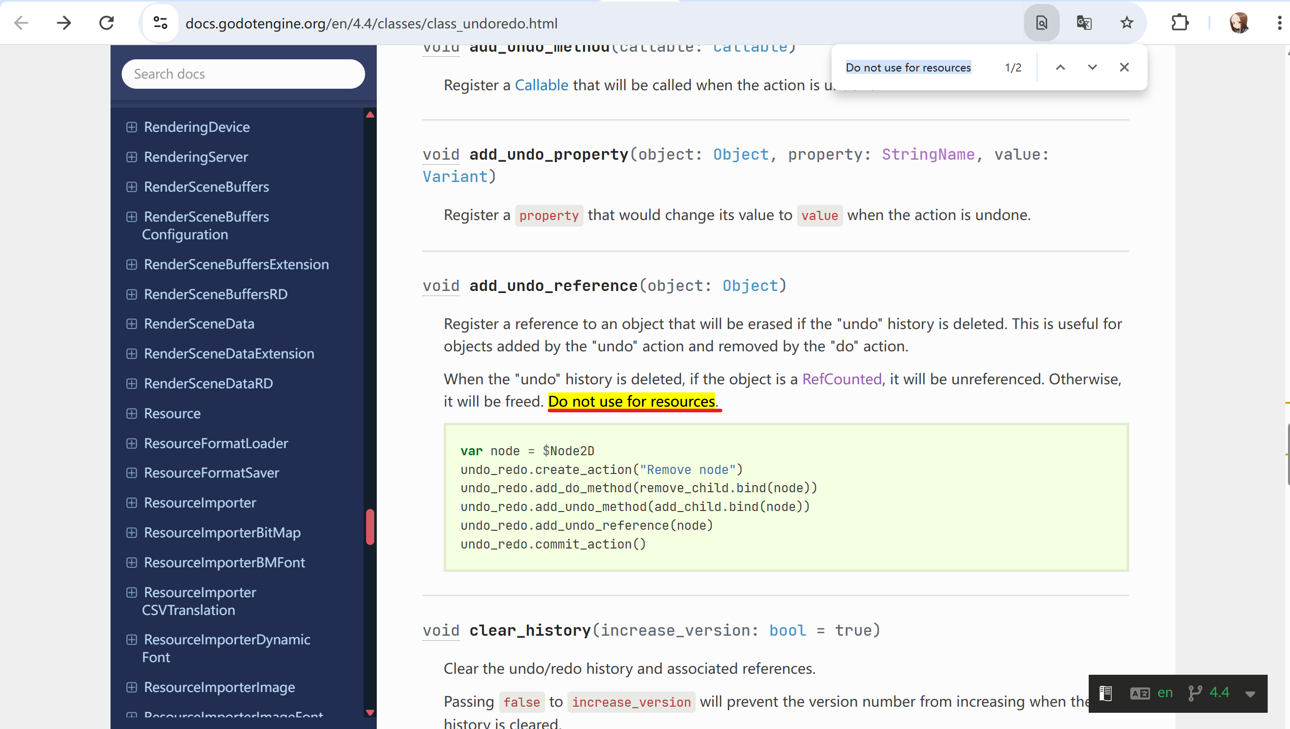 Runtime only resource with RedoUndo? - Programming - Godot Forum