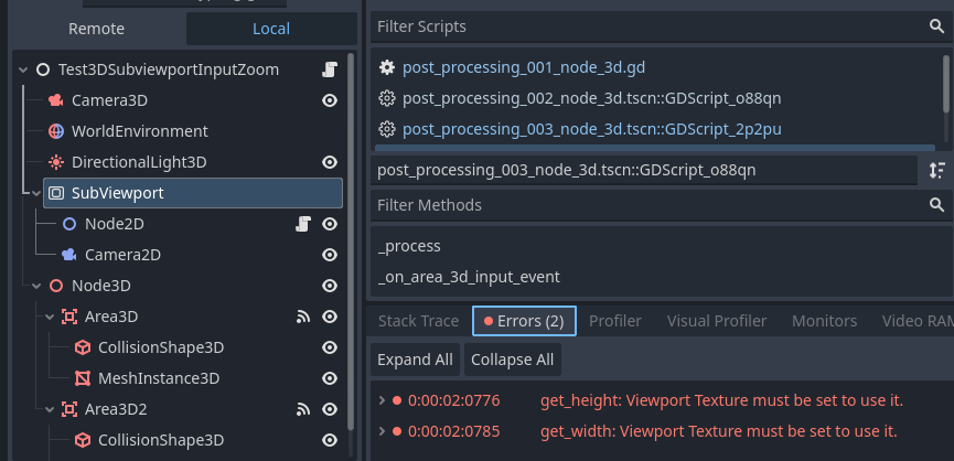 SubViewport set sizes error for Camera2D - UI - Godot Forum