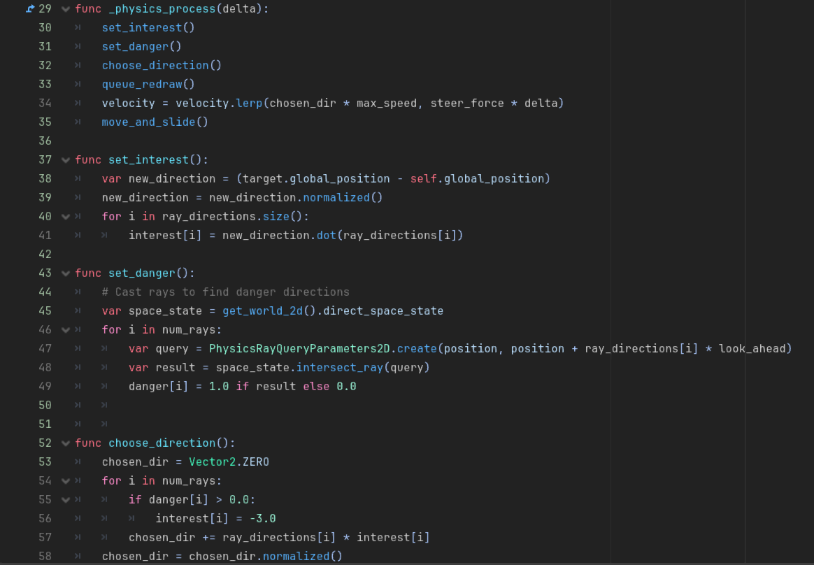 Context Based Steering, Enemy direction instantly snapping, and getting stuck problems ...