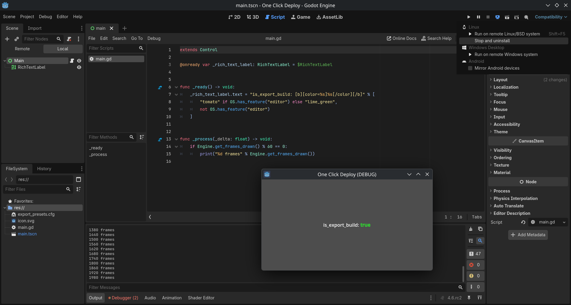 How to set up One Click Deploy on Linux/Windows/Android - Tutorials ...