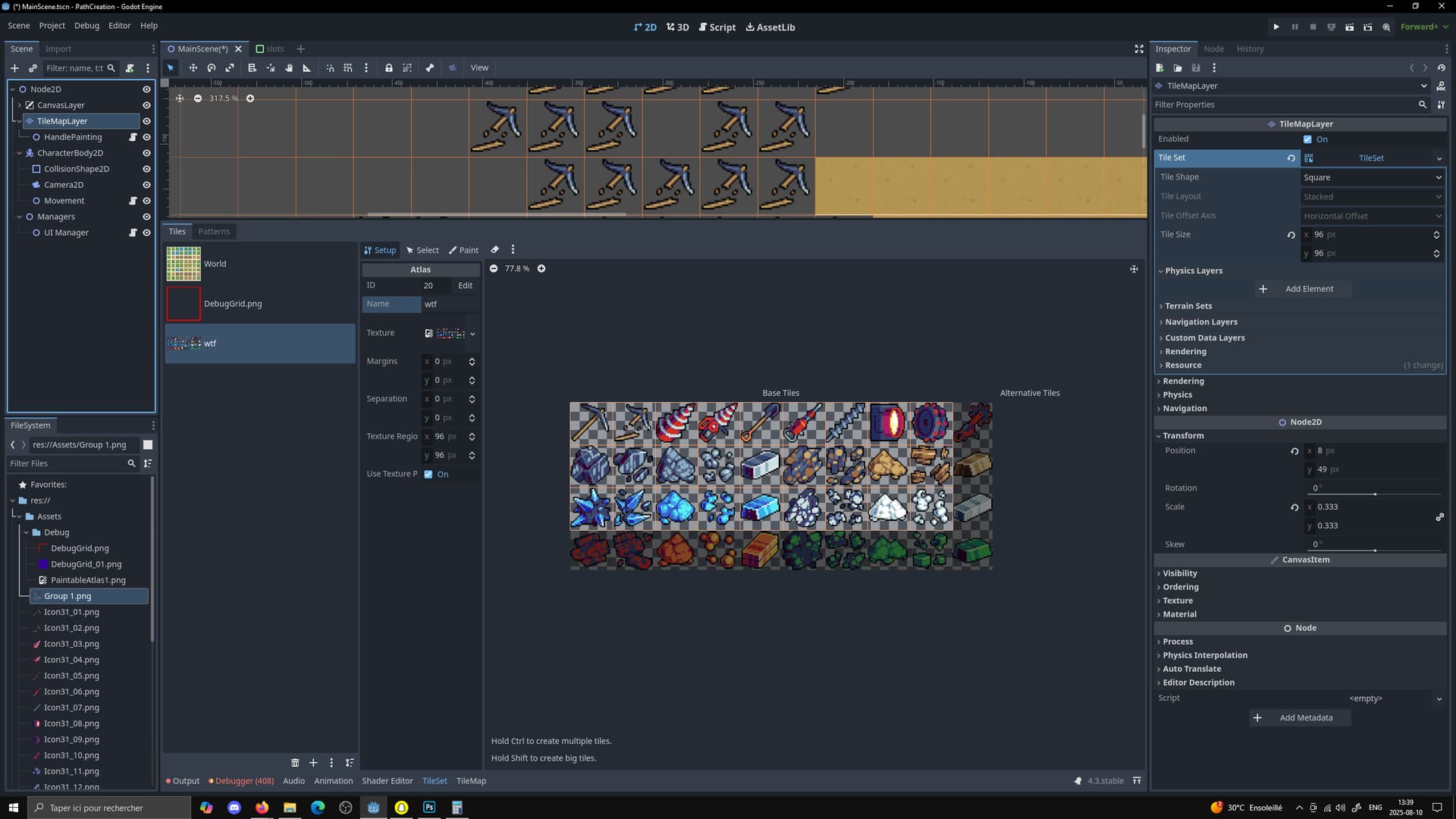 Tile Set dont detect all Sprites - Help - Godot Forum