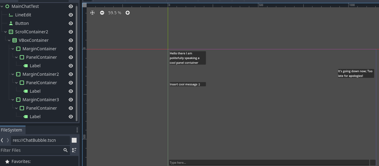 How to make a chat box like UI - UI - Godot Forum