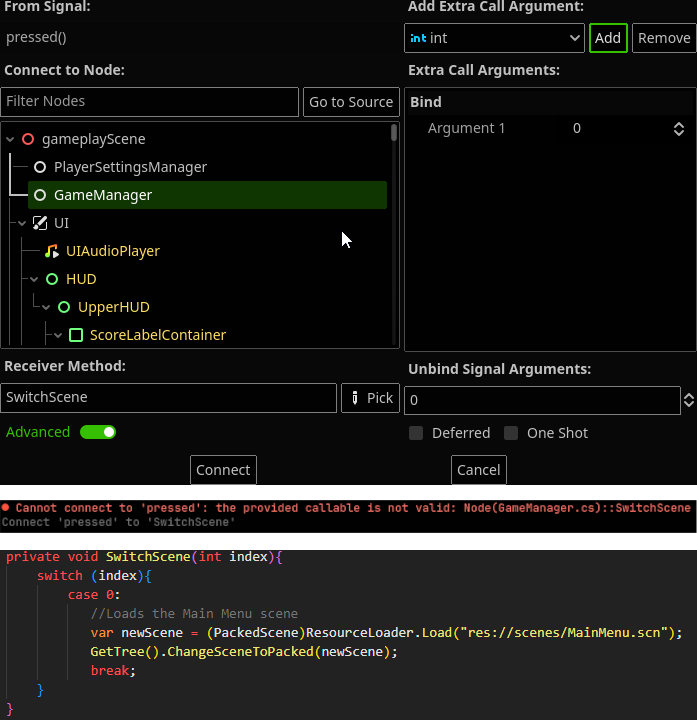 I somehow can't connect the signal - Programming - Godot Forum
