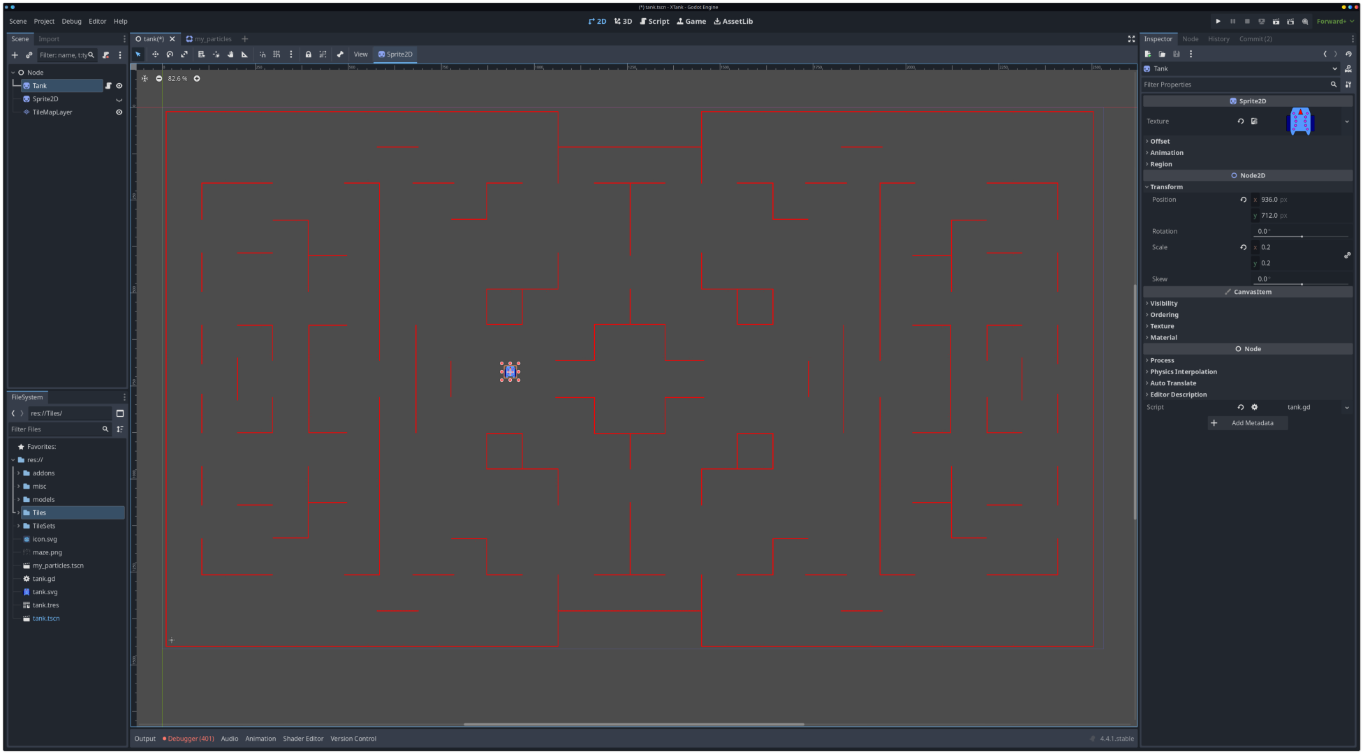 2D character in a maze/arena - Tutorials - Godot Forum
