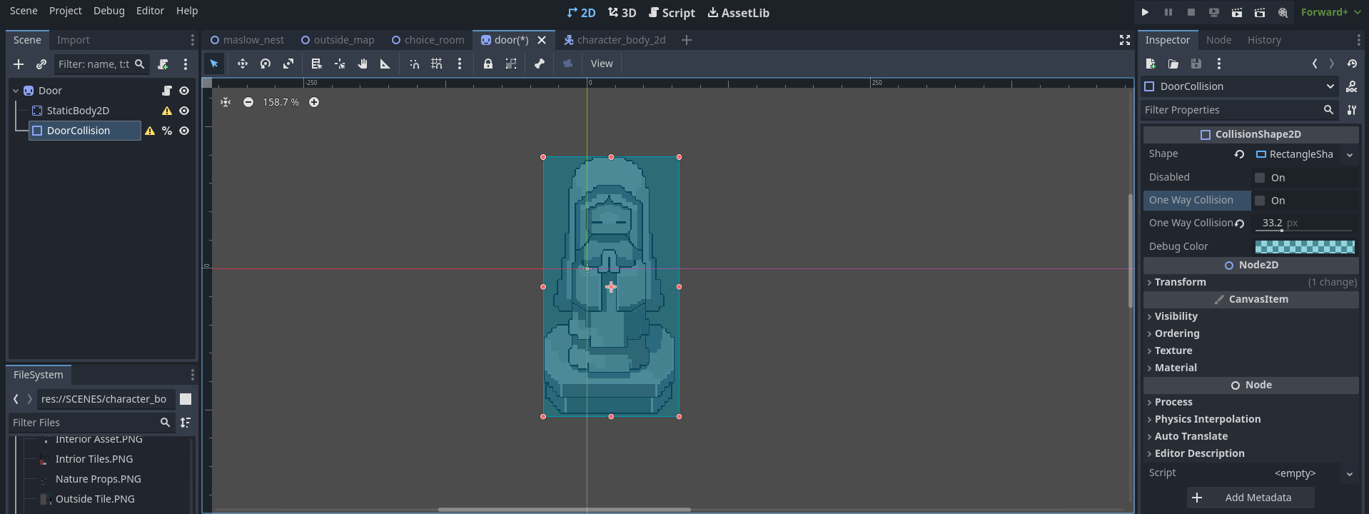 Problem with collision shape 2d - Help - Godot Forum