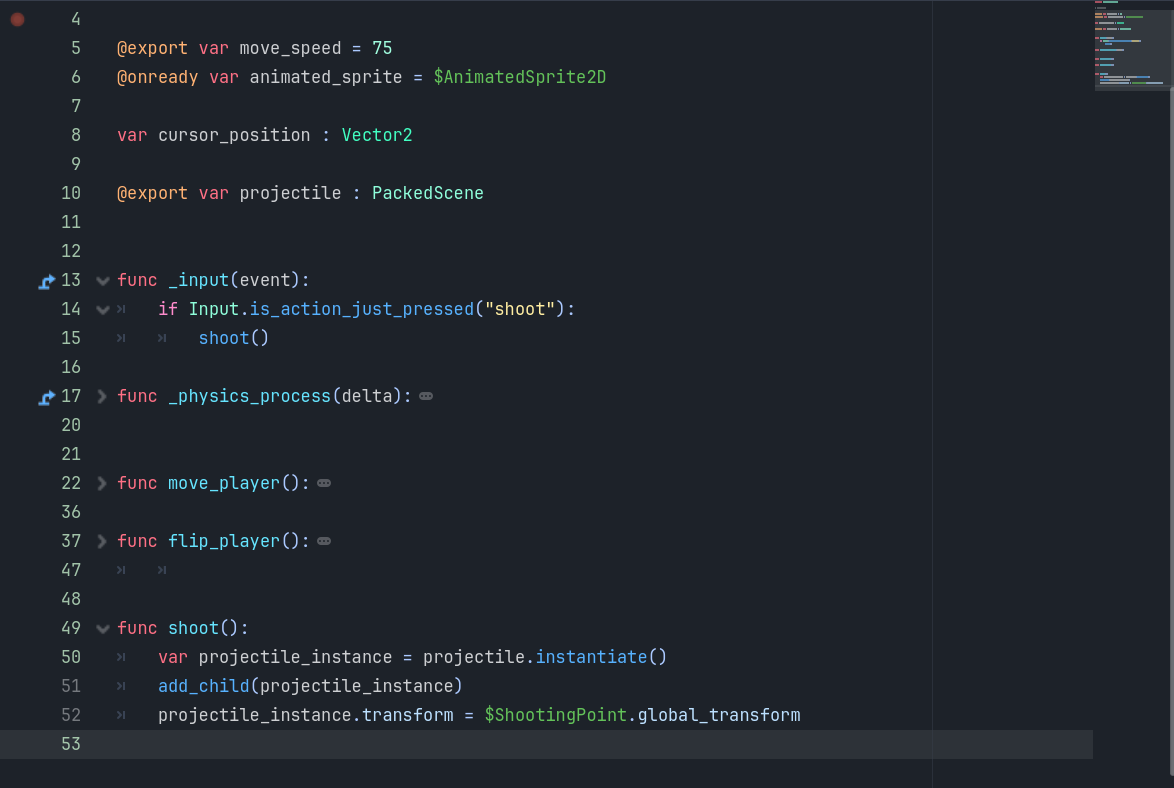 Problem With Spawning Projectiles - Programming - Godot Forum