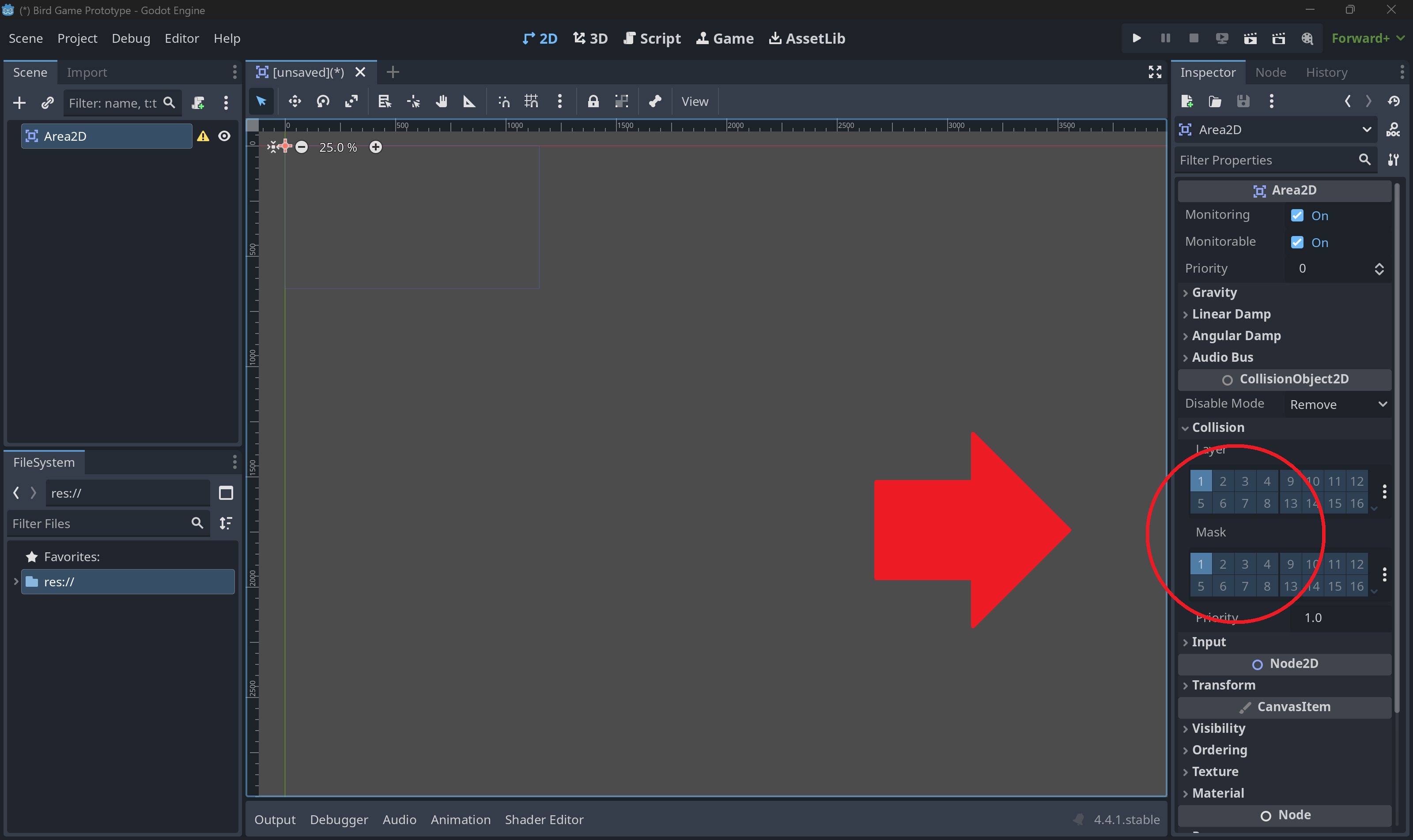 How to change the collision layer of a collisionshape - Help - Godot Forum