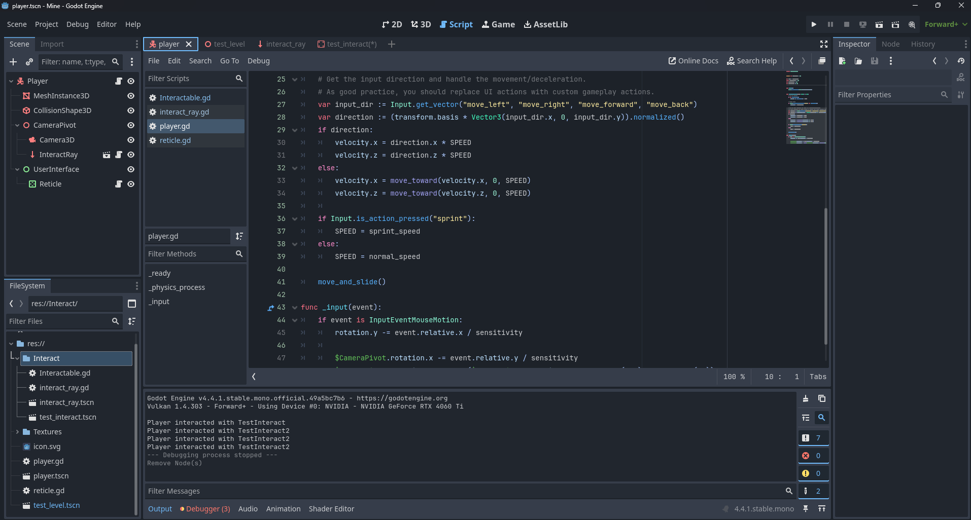 Pick up and drop item code help - Programming - Godot Forum