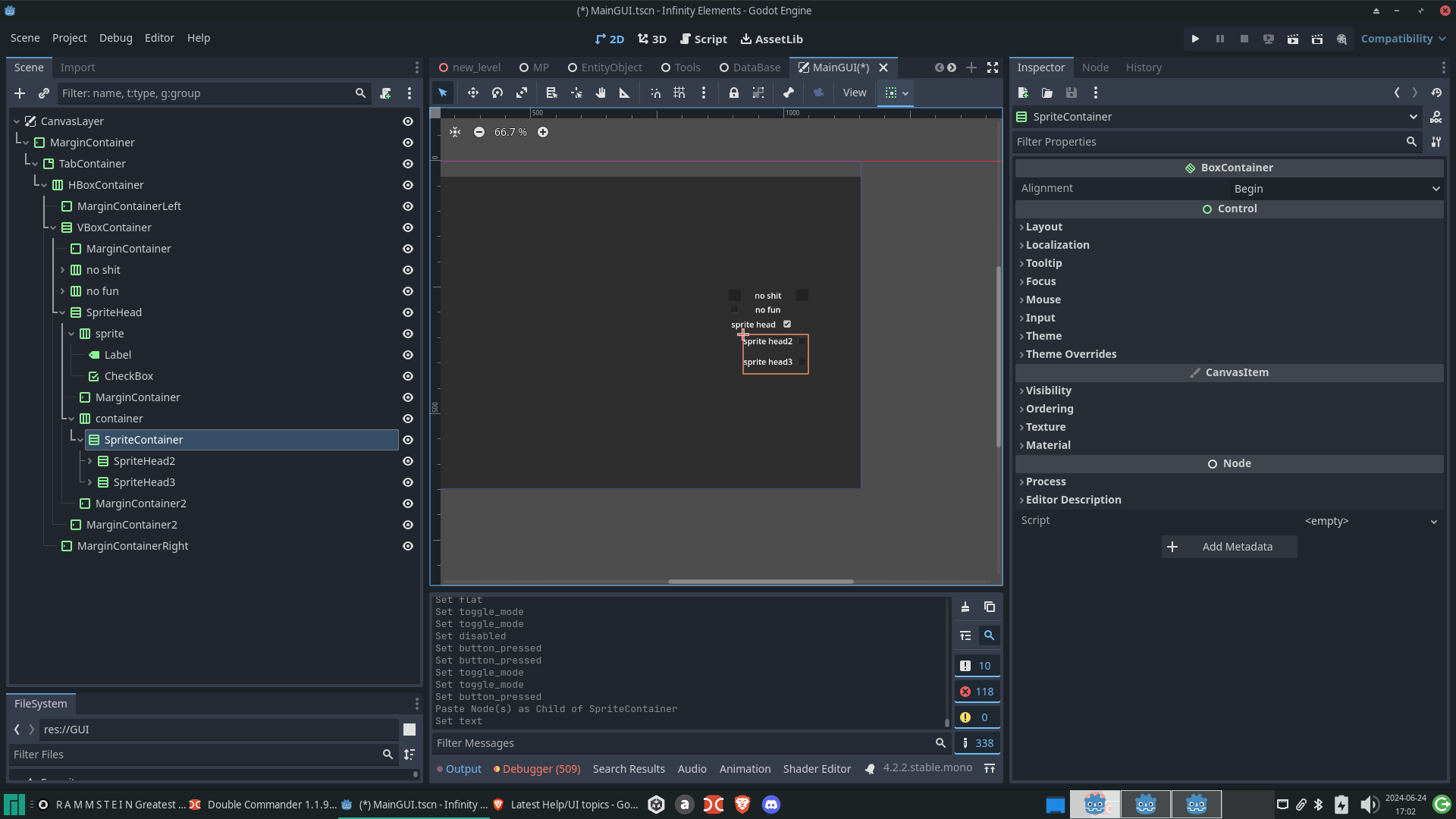 Sprite in sprite or scene deep inside scene - UI - Godot Forum