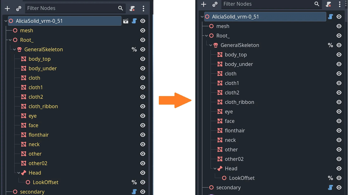 Save VRM model as new inherited scene result in large tscn file - Help - Godot Forum