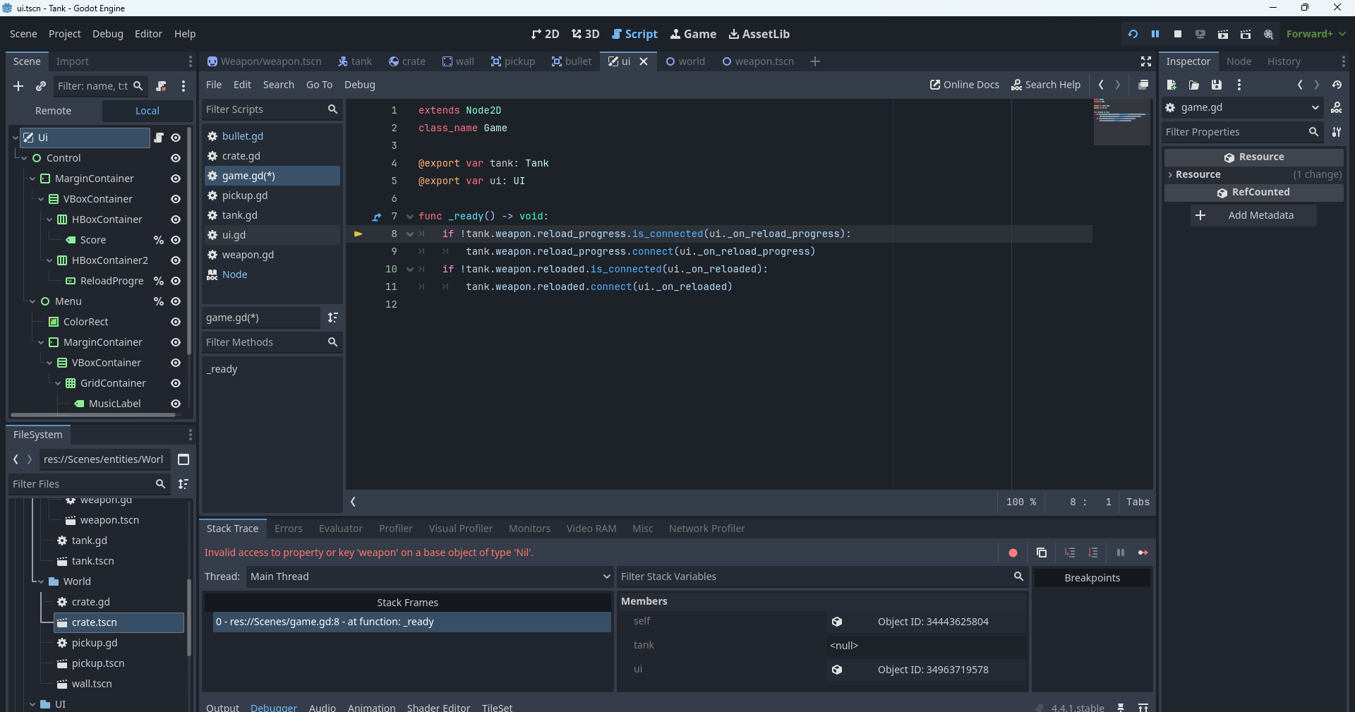 i am very new to godot and coding why is this null - Programming ...