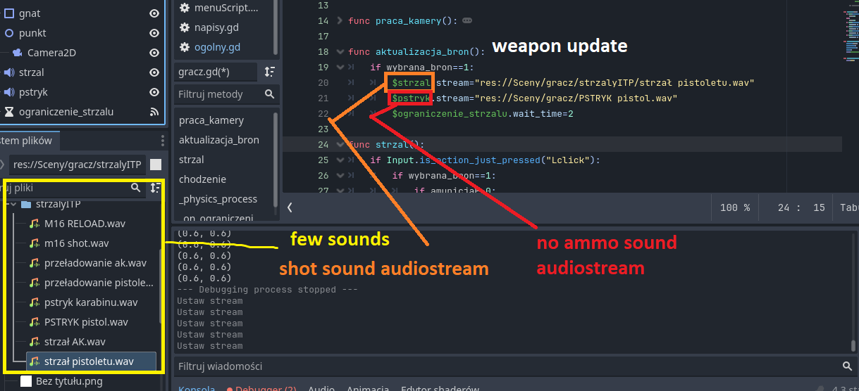 Audiostream node changing streams - Programming - Godot Forum