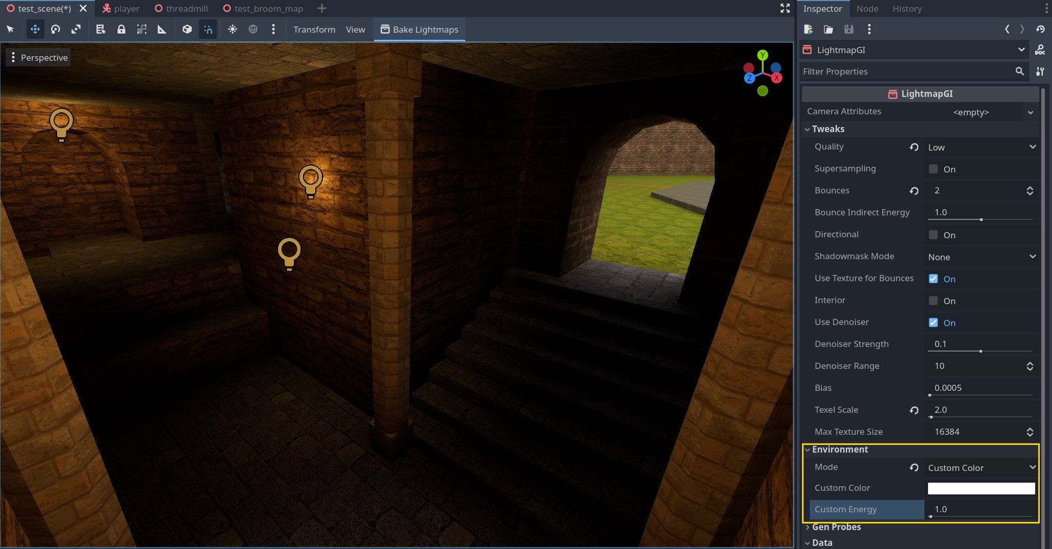 Bake Lightmaps Without Overriding WorldEnvironment? - Help - Godot Forum