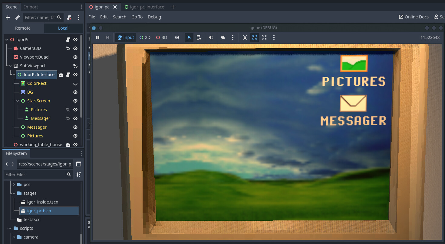 Interface Scene navigation while using viewport - Help - Godot Forum
