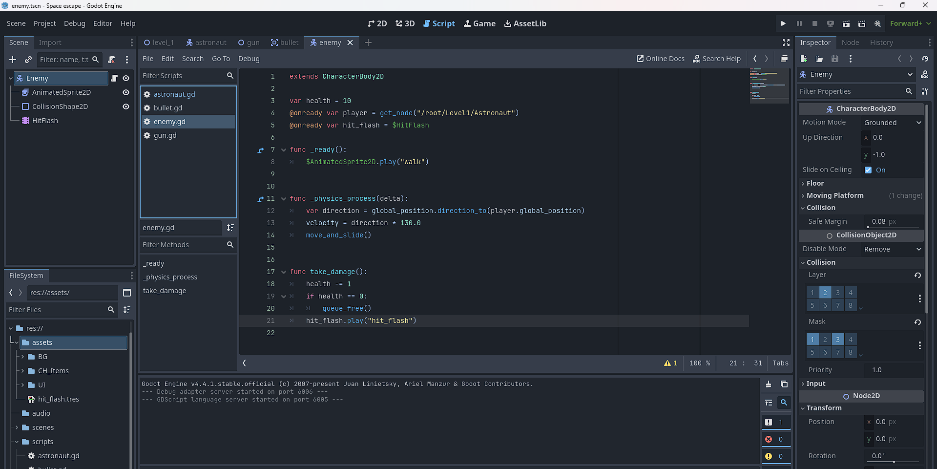 How can my enemy move towards the player only when the player is detected? - Navigation - Godot ...