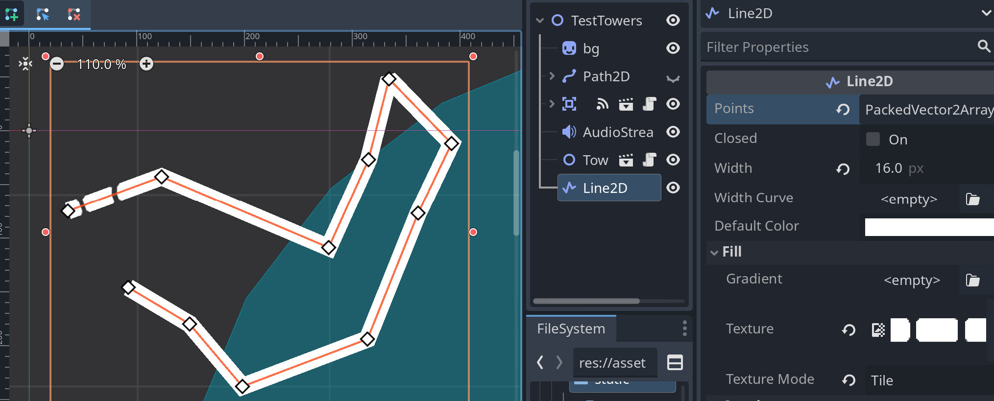 Line2D Texture Tiling - Help - Godot Forum